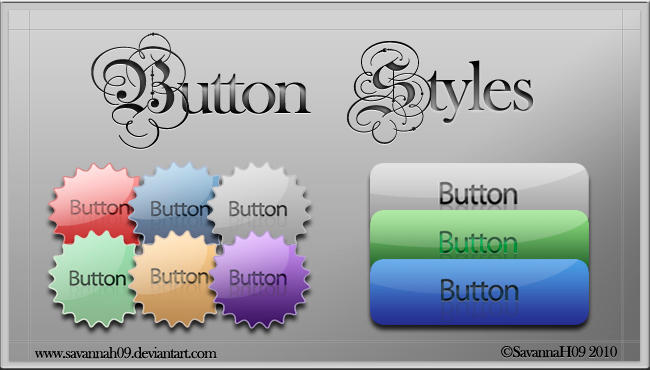Button Styles by SavannaH09 on DeviantArt
