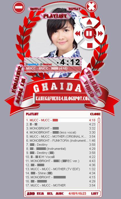 JKT48 Ghaida Winamp Skin Tipe B by KazeGaFuku84 on DeviantArt