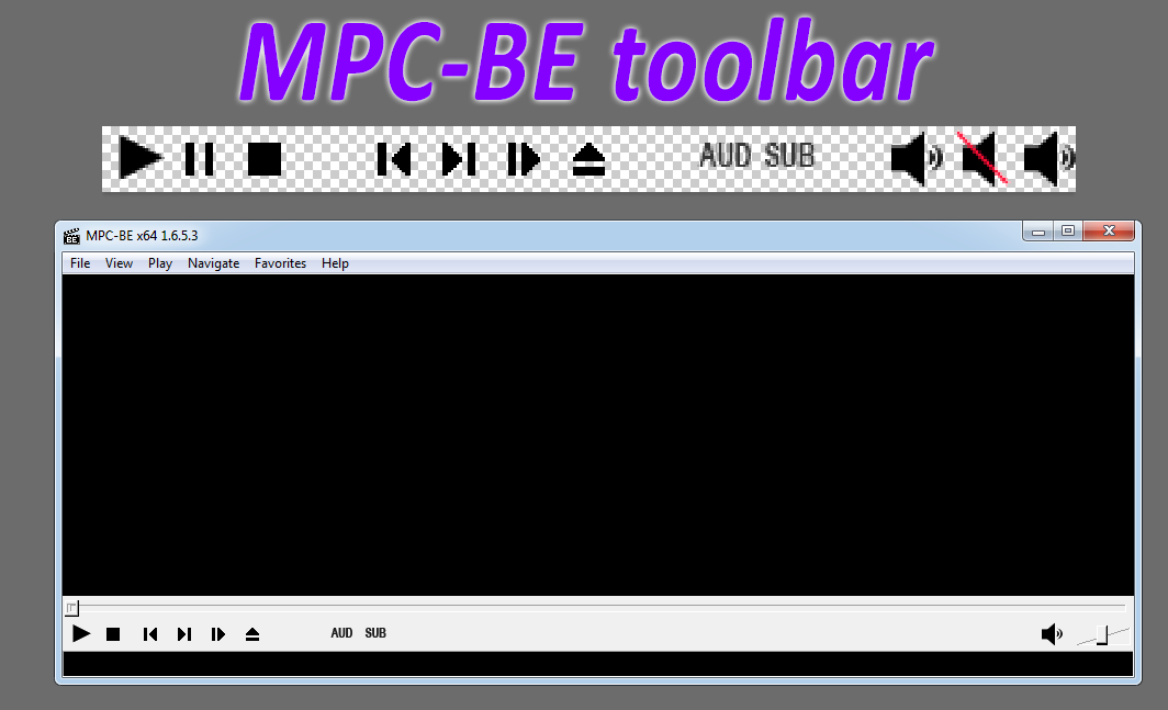 MPC-BE Skin with custom toolbar by sodiumfluoride on DeviantArt