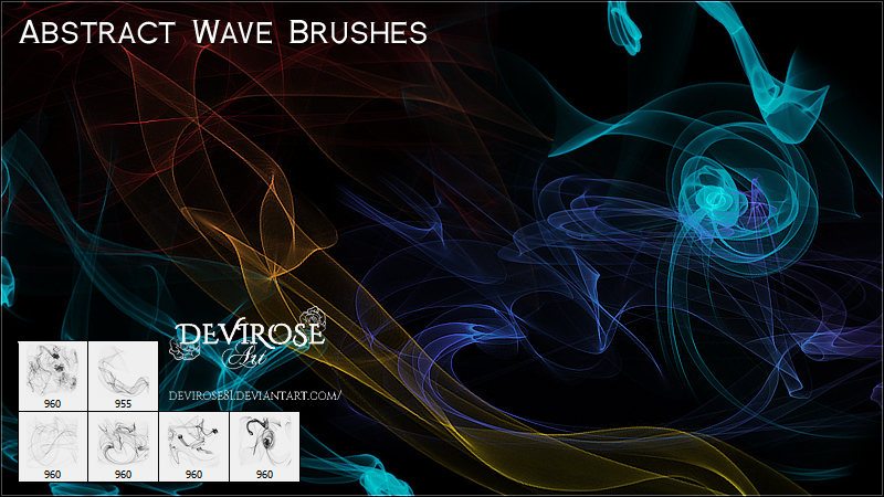Abstract Wave Brushes by Devirose81 on DeviantArt
