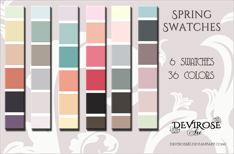 Spring Swatches by Devirose81 on DeviantArt