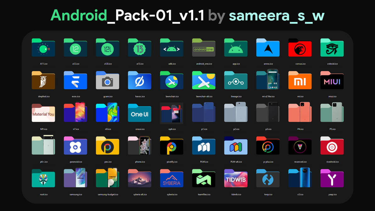 Android Windows Icon Pack by 54M33R4 on DeviantArt