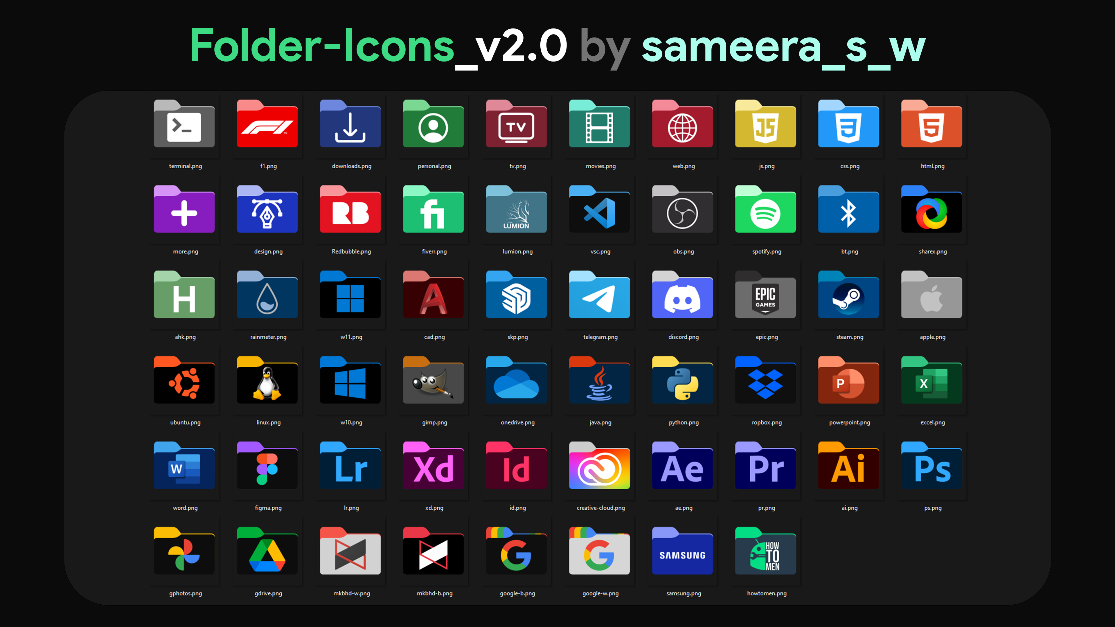 Folder Icons V2 0 Pack By 54M33R4 On DeviantArt Folder Icons V2 0 Pack By 54M33R4 On DeviantArt