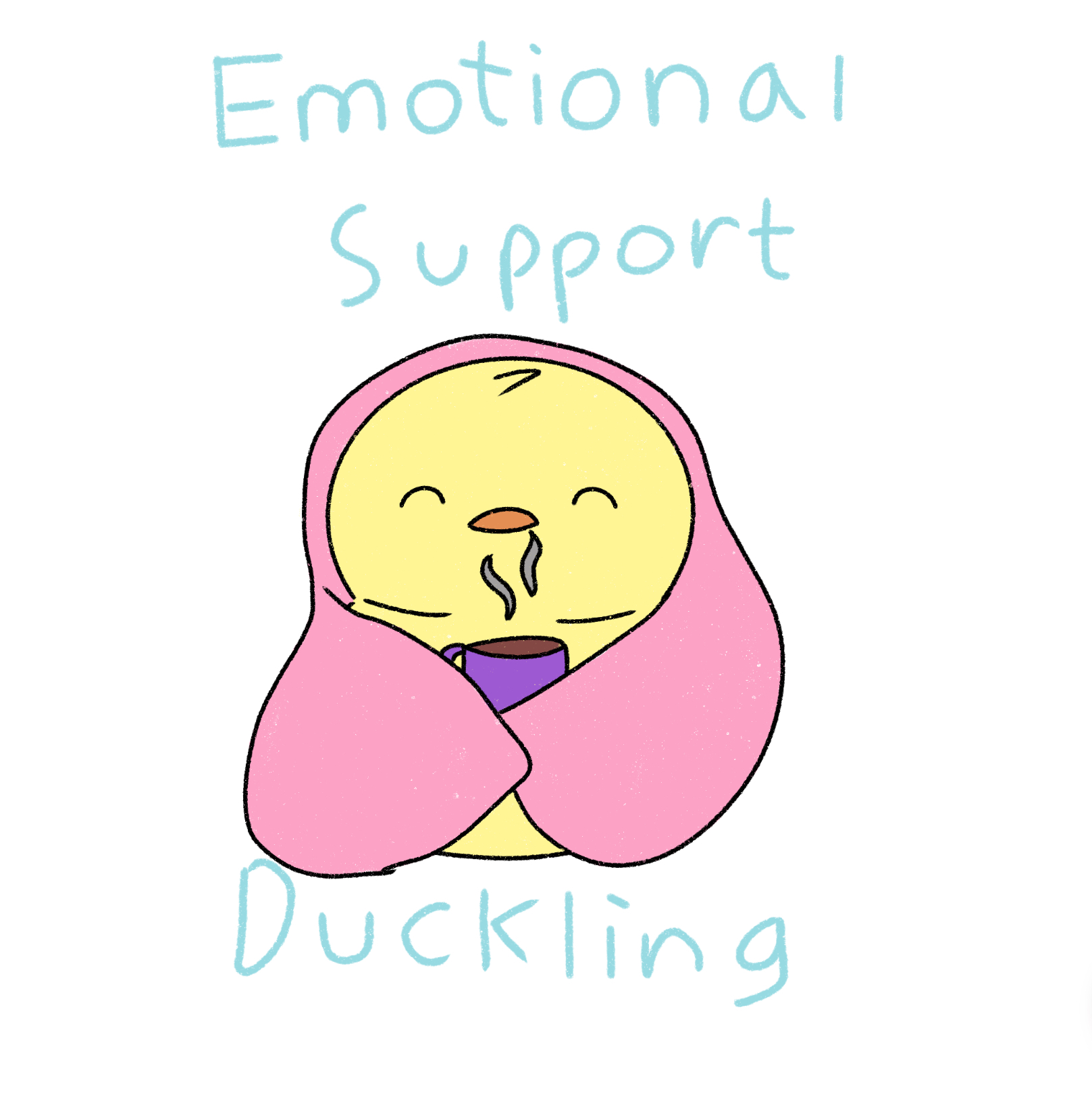 Emotional support ducking doodle by QuinnlyIndigo on DeviantArt