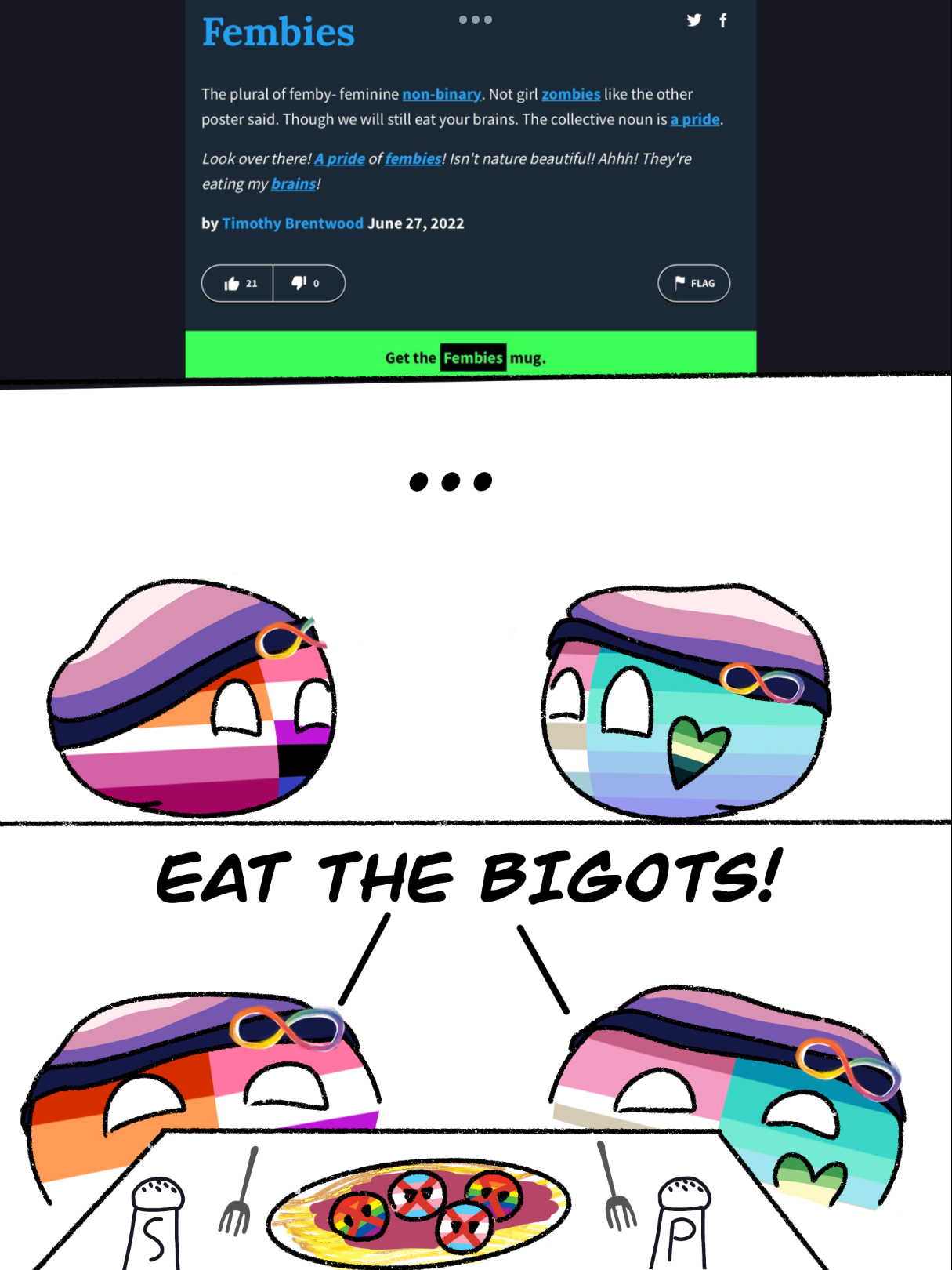 Eat The Bigots :D by QuinnlyIndigo on DeviantArt