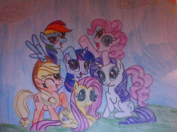 Mane 6 MLP:FIM by trinitysparkle1 on DeviantArt
