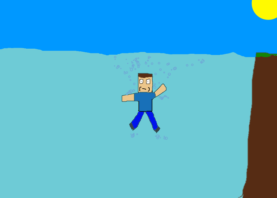 Drowning Steve in Minecraft by BlazingPixels on DeviantArt