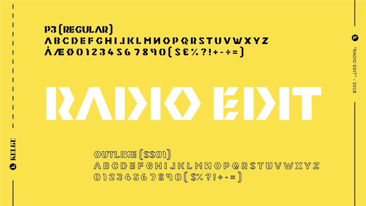 Radio Edit Font by KELGE-Creative on DeviantArt