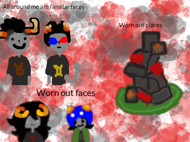 Worn Out Faces by PonyGutBag on DeviantArt