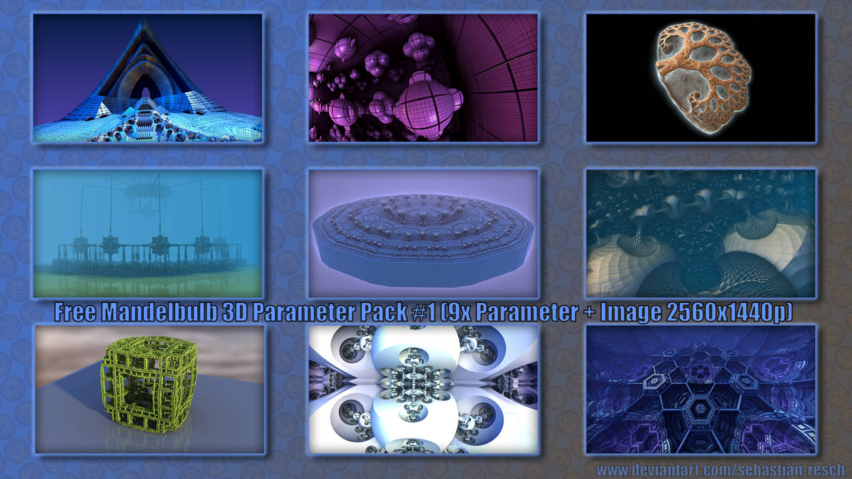 Mandelbulb 3D - Parameter Pack 1 by sebastian-resch on DeviantArt