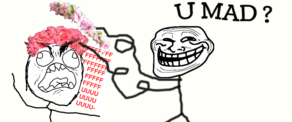 Flower crown Trollface 2 by Ask-Trollface on DeviantArt