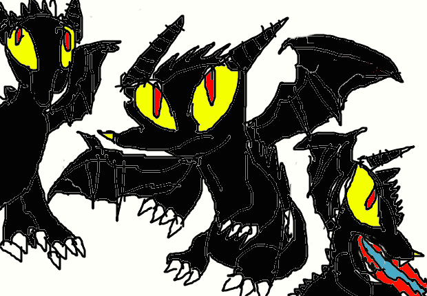 Shabedoom the fire breathing shadow dragon by Jeremenchi on DeviantArt