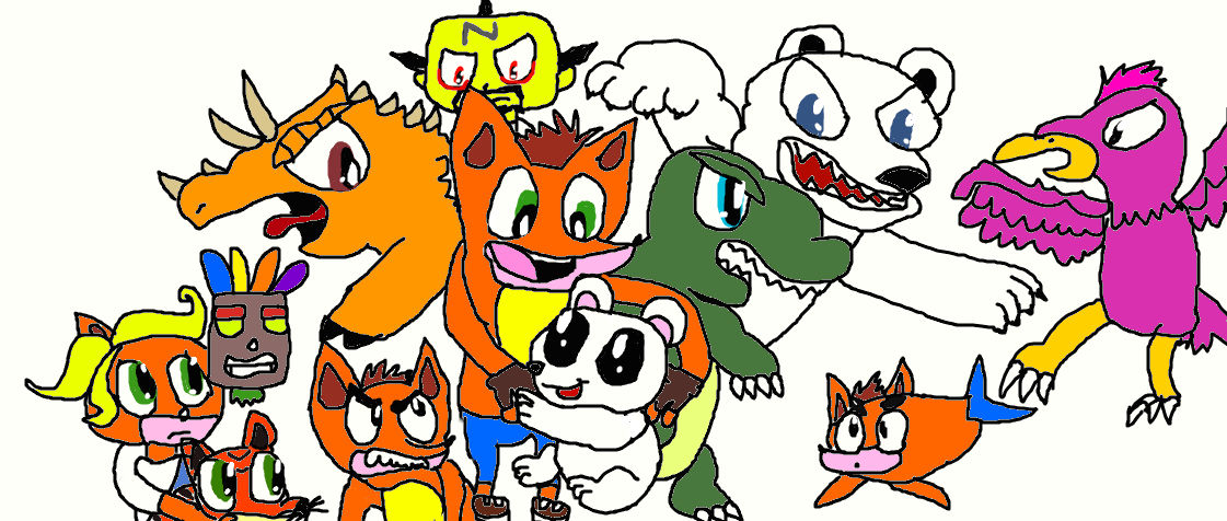 Crash Bandicoot friends and foes by Jeremenchi on DeviantArt