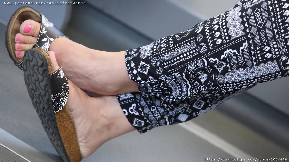 Candid mature amazing feet dangling with slippers by candidfeetwoman on DeviantArt