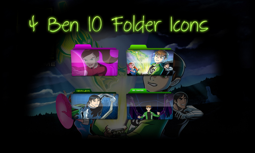 4 Ben 10 Folder Icons by therealkevinlevin on DeviantArt