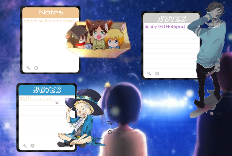 Skin Anime Notes by yuni282 on DeviantArt