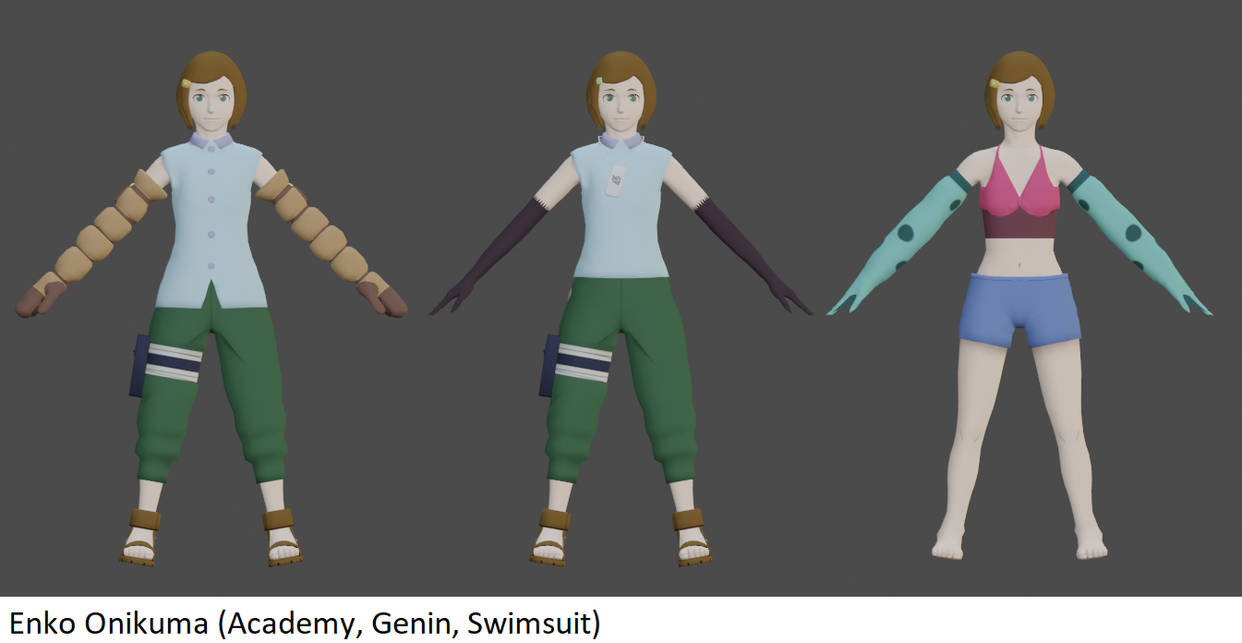 Enko Onikuma Outfits by ChakraWarrior2012 on DeviantArt