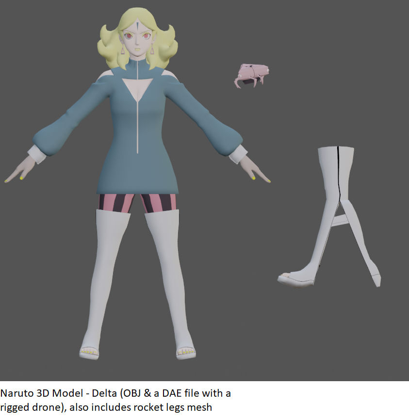 Naruto Boruto 3D Model - Delta by ChakraWarrior2012 on DeviantArt
