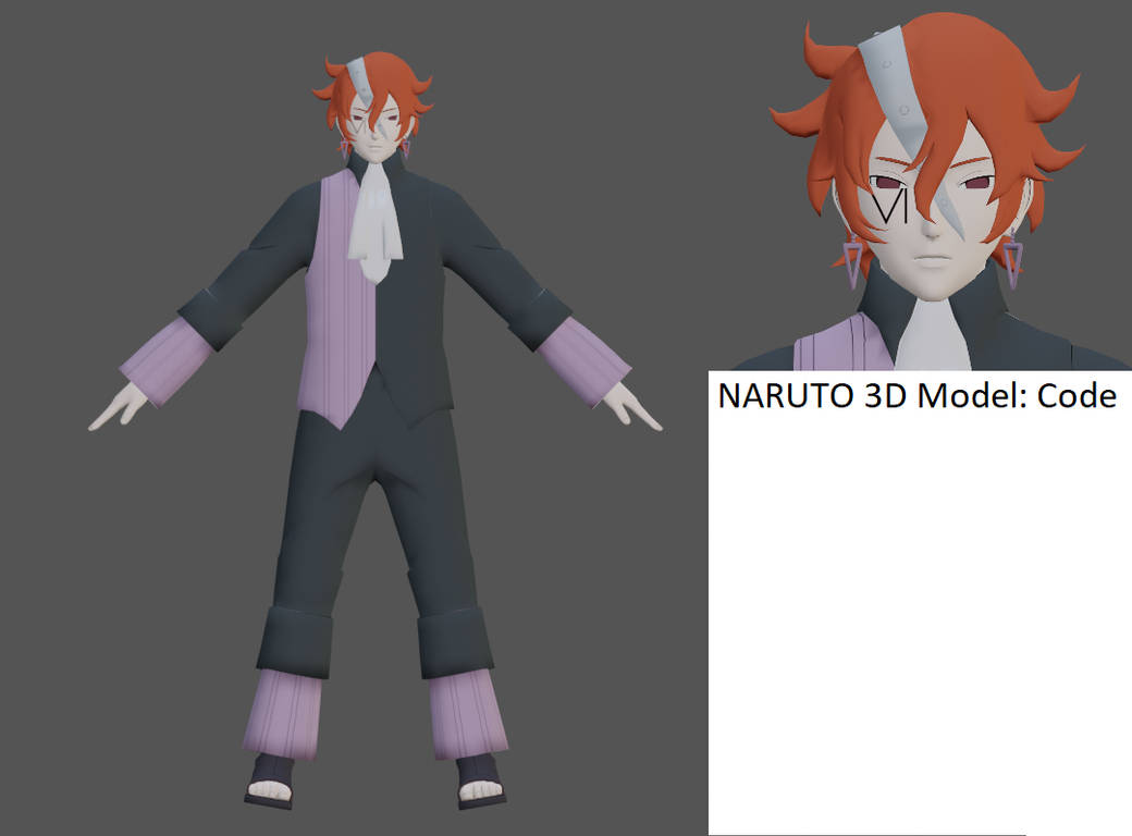 Naruto 3D Model - Code by ChakraWarrior2012 on DeviantArt