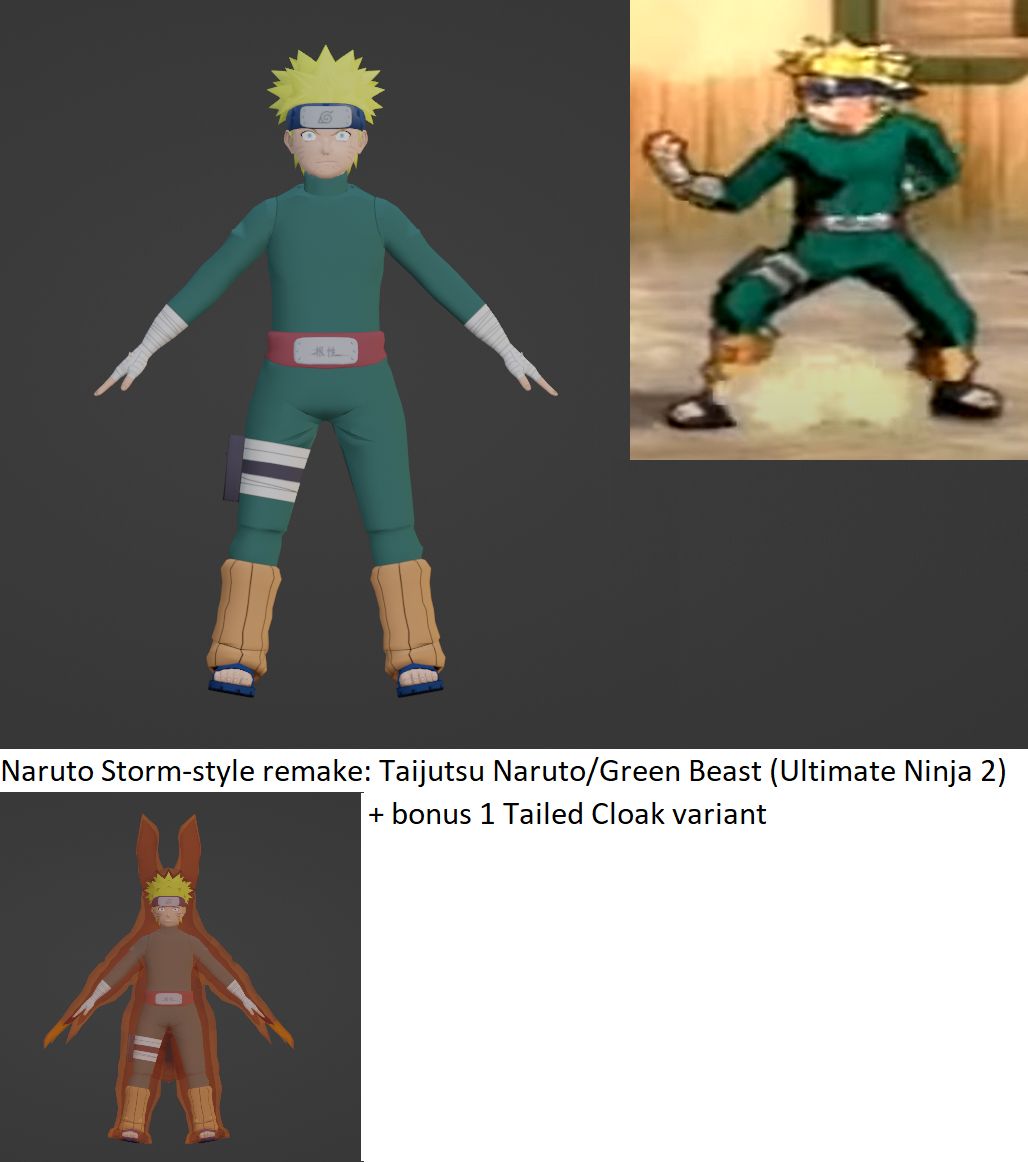 Naruto Storm-style remake: Green Beast Naruto by ChakraWarrior2012 on ...