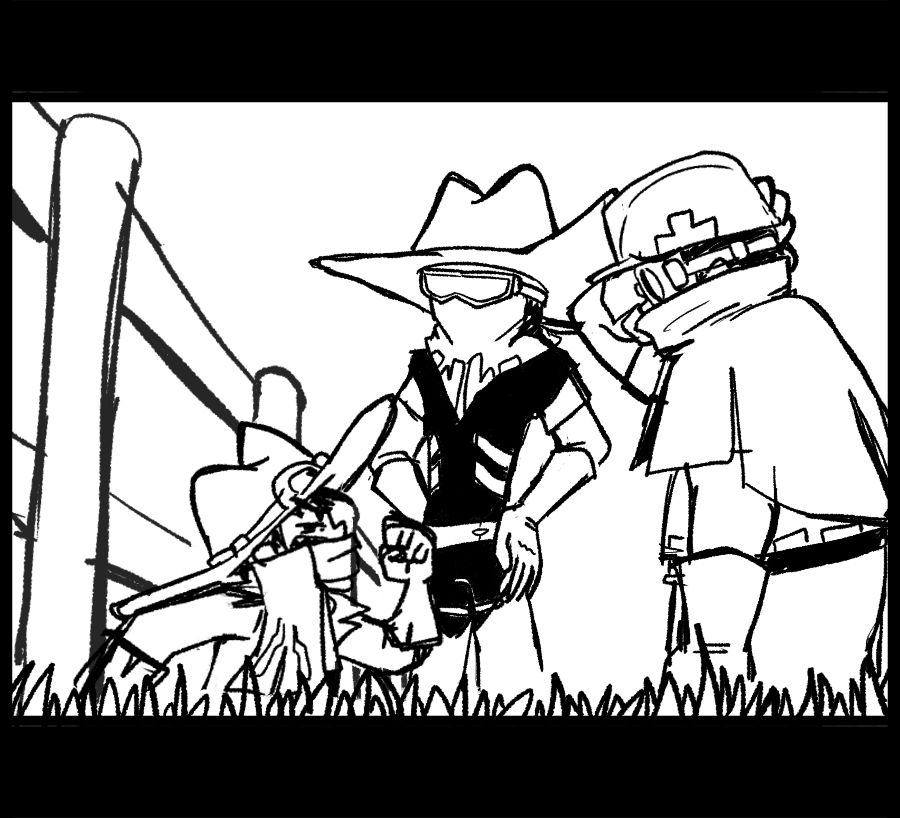 [Animatic] Shady Three-Man Team at a fence by Choccookie on DeviantArt