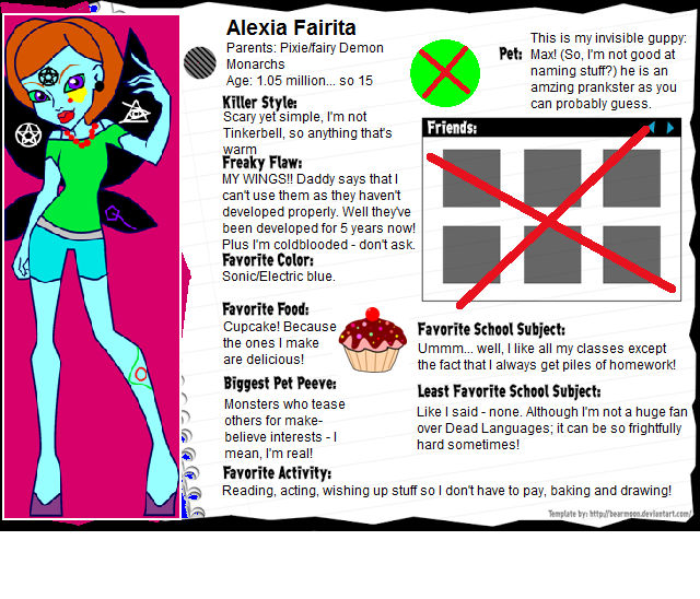 Monster High: Alexia Fairita by soniclover2013 on DeviantArt