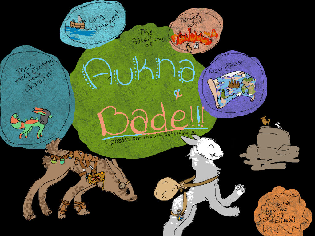 cover page for the adventures or Aukna and Bade 8D by Nightfurystars on ...