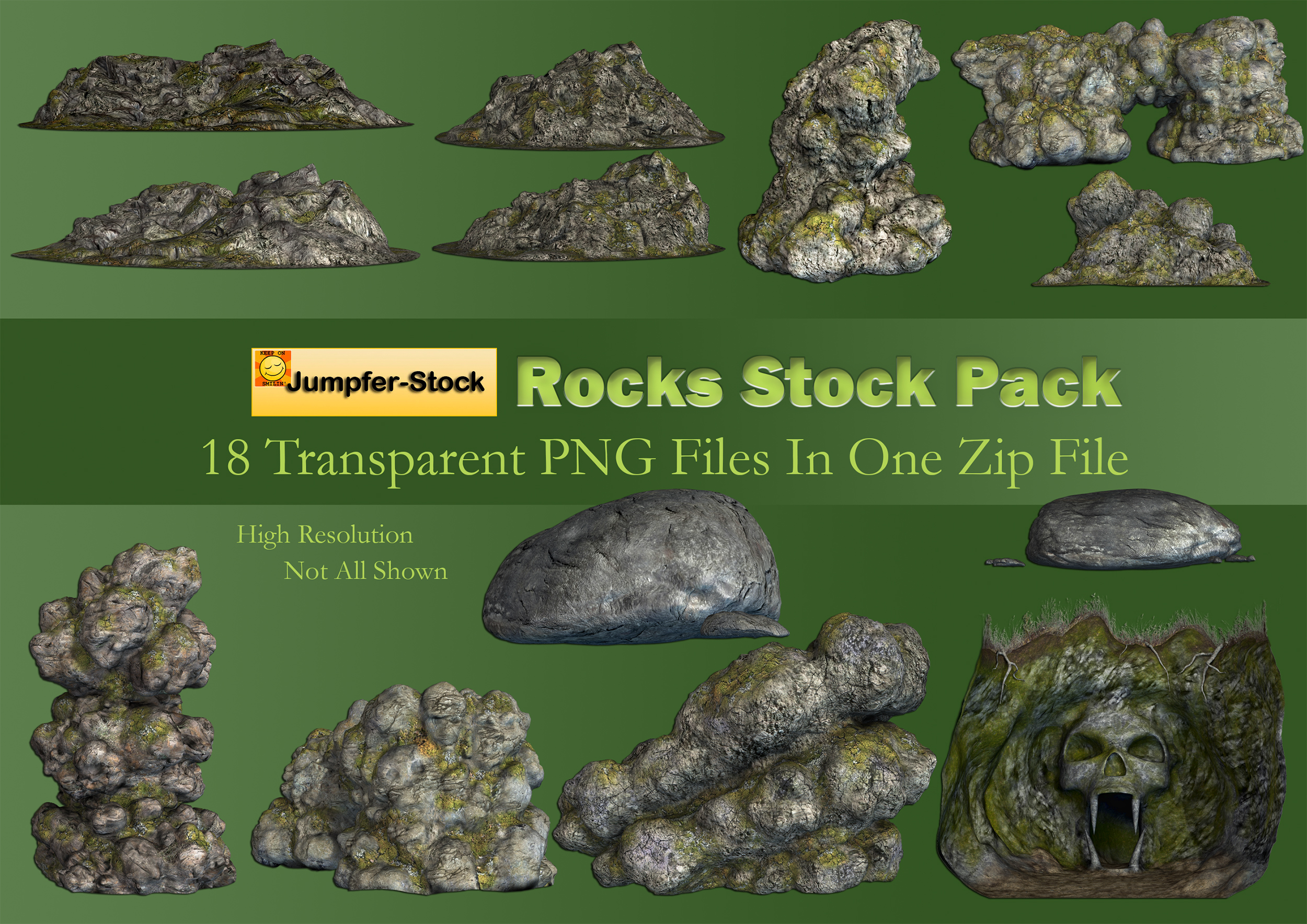 Rocks PNG Stock Pack by Roy3D on DeviantArt