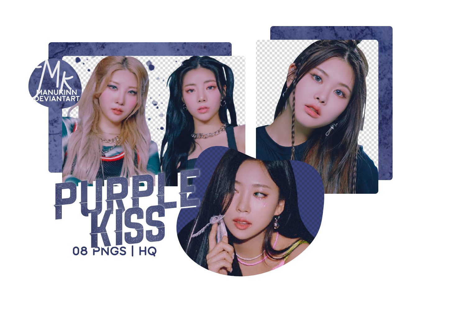 PACK PNG: Purple Kiss (Geekyland) by ManuKinn on DeviantArt