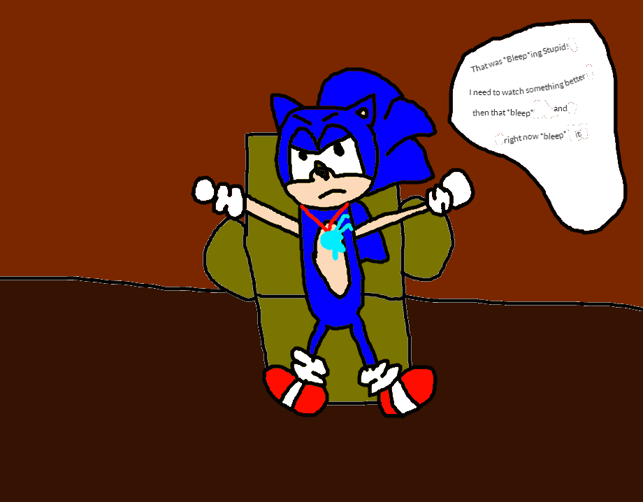 Sonic cursing after watching something bad by sweetheart1012 on DeviantArt