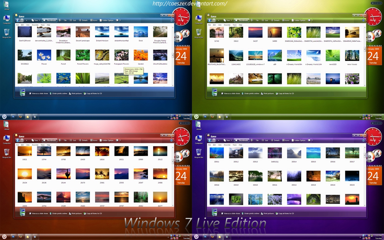 Windows 7 Live Edition by caeszer on DeviantArt
