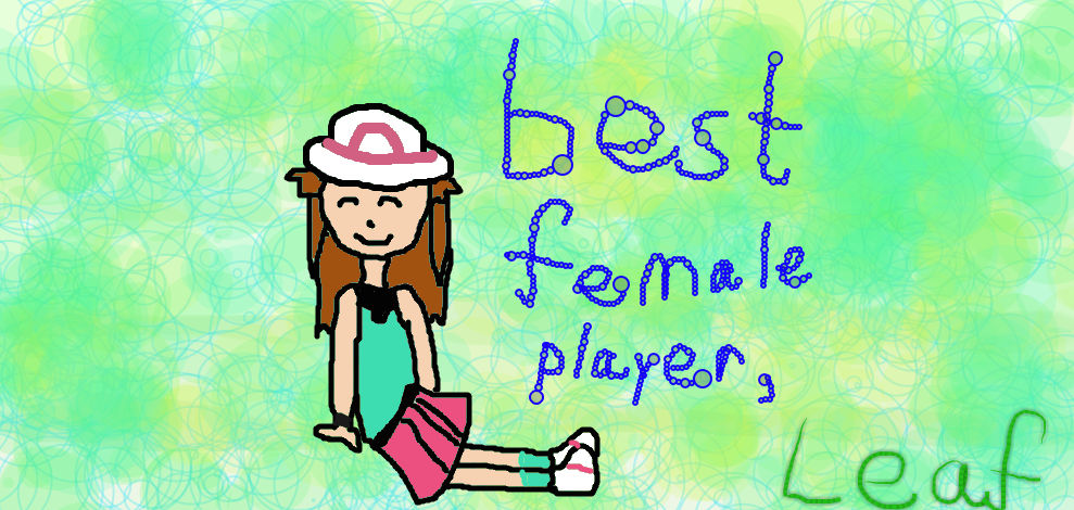 best female pokemon player character -------Leaf by Flamepupp on DeviantArt