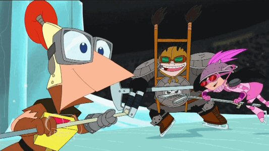 Isabella Defends Phineas - On Ice (animated) by jaycasey on DeviantArt