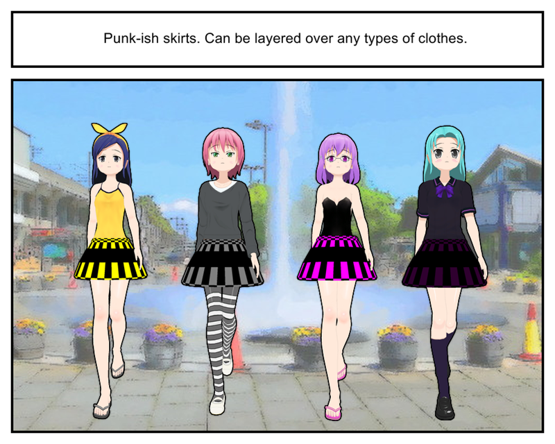 PunkSkirts for Comipo! by Lady-Aurora-Moon on DeviantArt