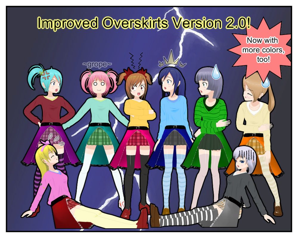 New Improved Overskirts by Lady-Aurora-Moon on DeviantArt