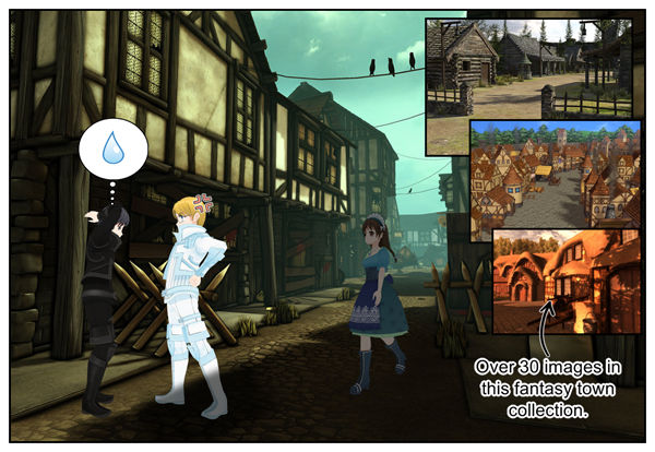 Fantasy Town images for Comipo by Lady-Aurora-Moon on DeviantArt