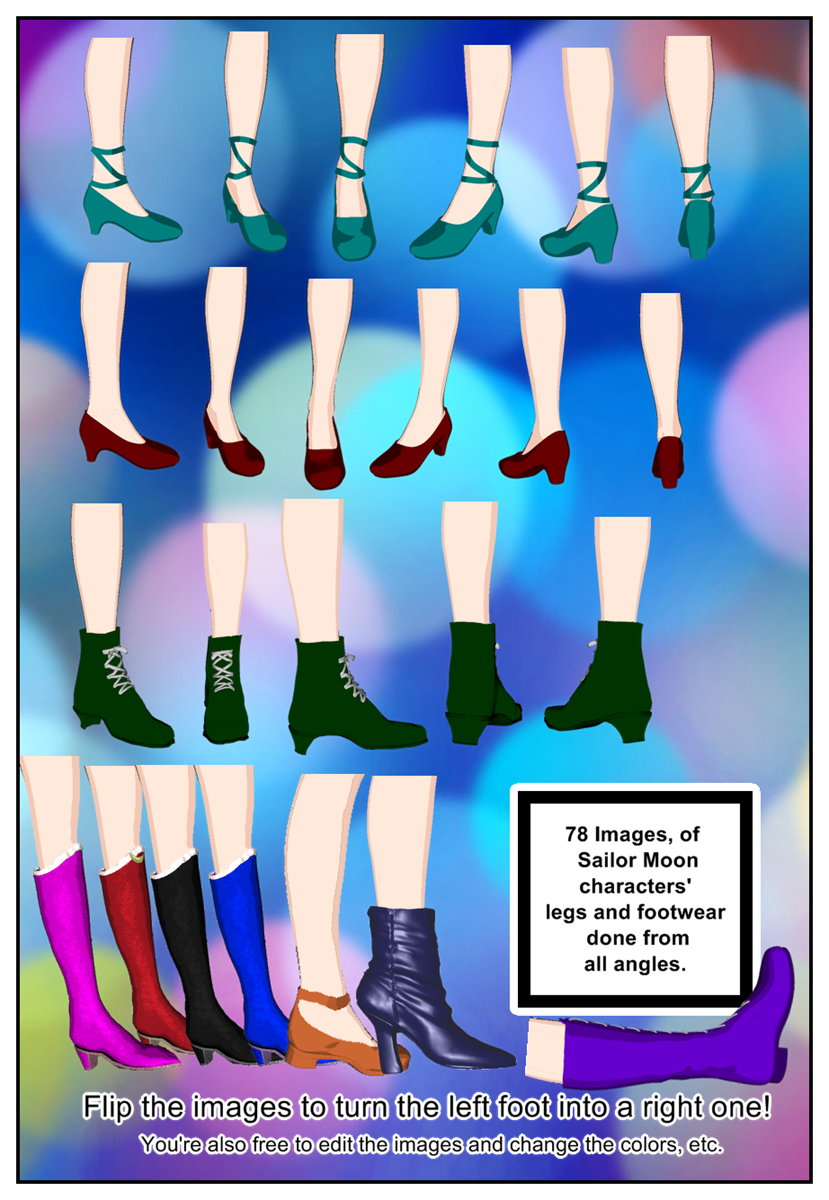 Sailor Moon footwear for Comipo by Lady-Aurora-Moon on DeviantArt