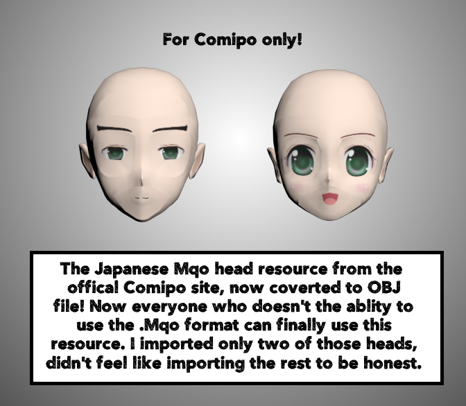 Comipo Heads, Resource for all Comipo Modders. by Lady-Aurora-Moon on DeviantArt