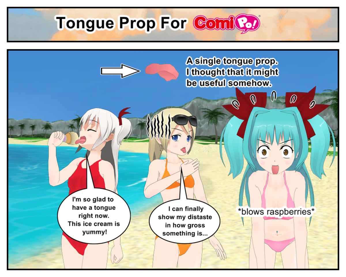 Tongue Prop For ComiPo by Lady-Aurora-Moon on DeviantArt