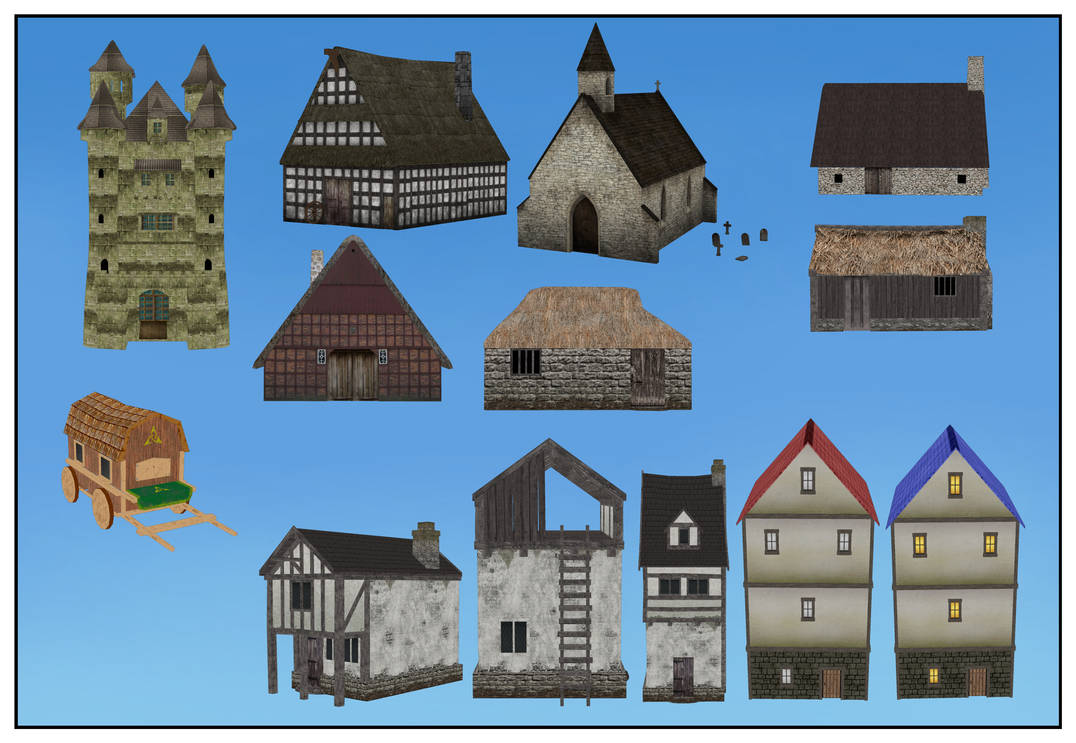 FantasyBuildings-Part2 by Lady-Aurora-Moon on DeviantArt