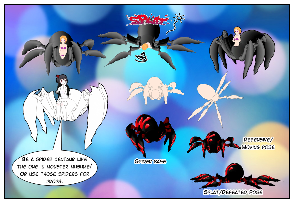 Spider centaur parts for Comipo by Lady-Aurora-Moon on DeviantArt