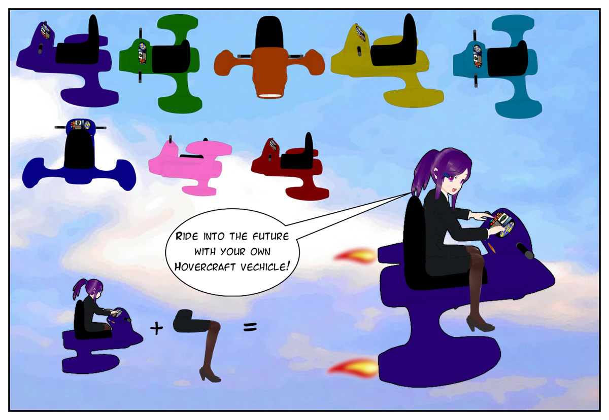 Hoverchair vechicles for Comipo by Lady-Aurora-Moon on DeviantArt