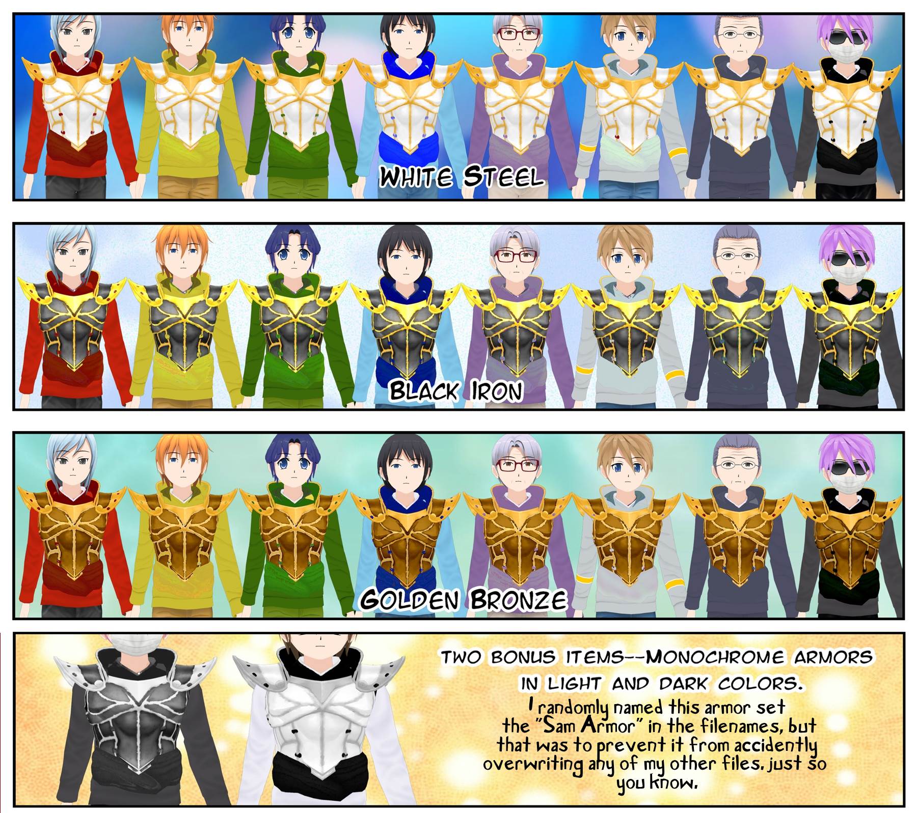 39-armor set for comipo by Lady-Aurora-Moon on DeviantArt