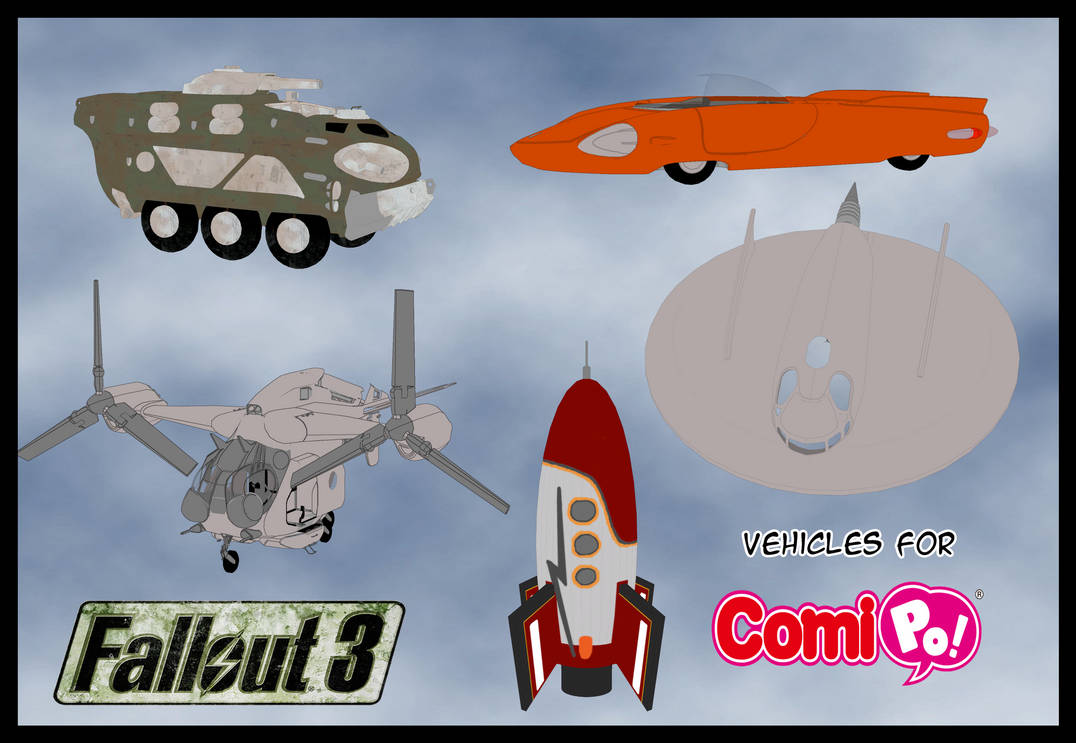 Fallout Vehicles for Comipo by Lady-Aurora-Moon on DeviantArt