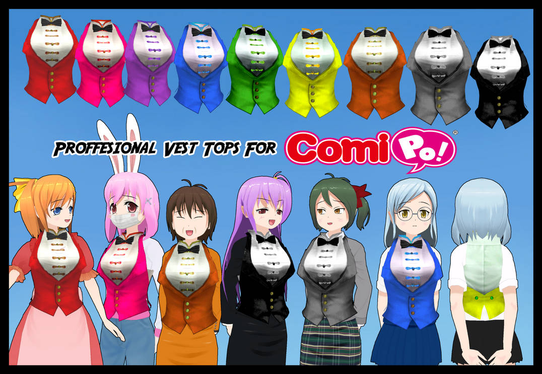 Proffesional Vests For Comipo by Lady-Aurora-Moon on DeviantArt