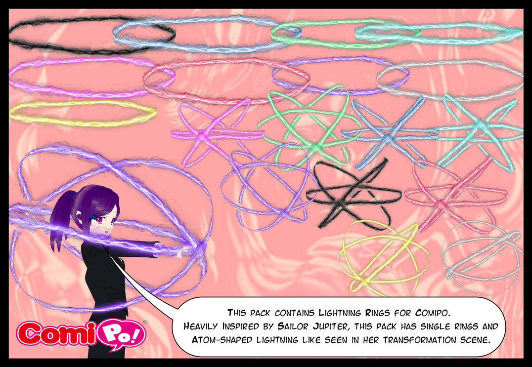 Lightning Magic Pack For Comipo by Lady-Aurora-Moon on DeviantArt