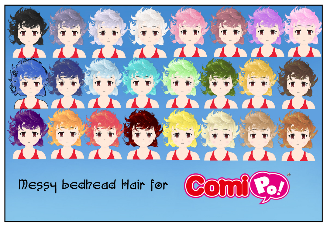Messy Hair For Compio. by Lady-Aurora-Moon on DeviantArt