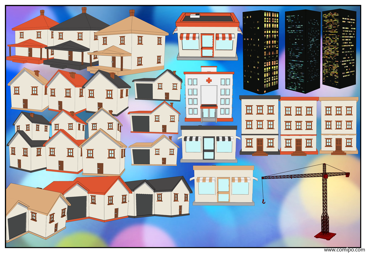 Yet another 3d building set by Lady-Aurora-Moon on DeviantArt