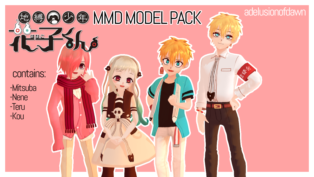 [MMD DL] TBHK Model Pack by adelusionofdawn on DeviantArt