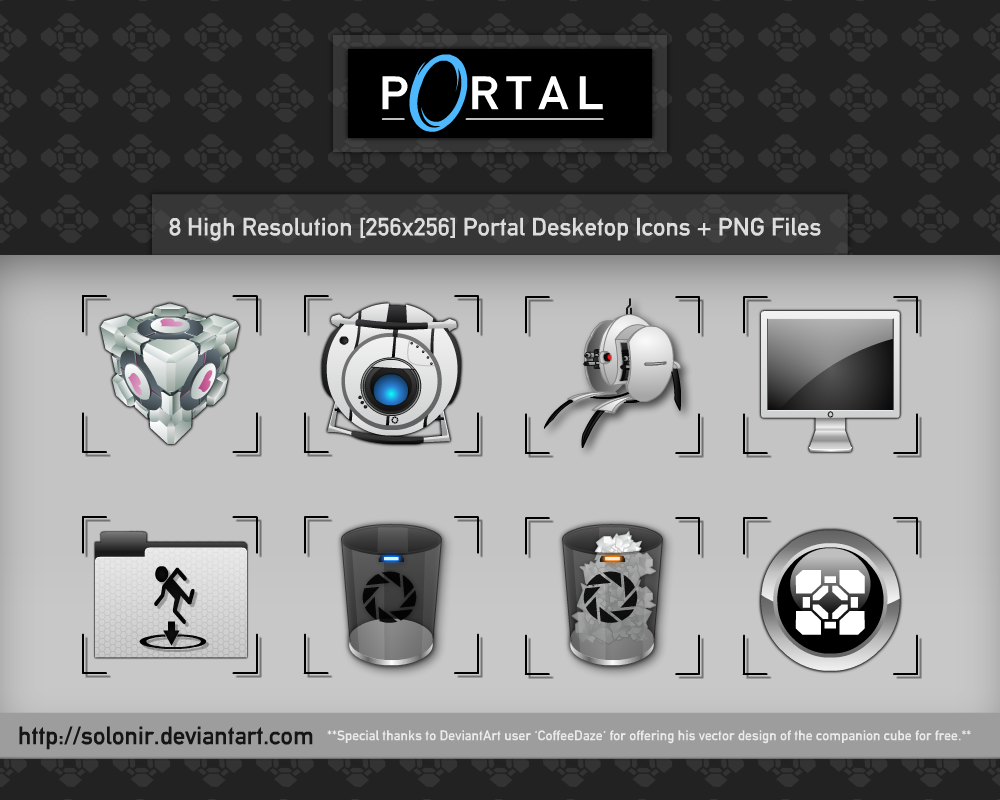 Portal Desktop Icons by Solonir on DeviantArt